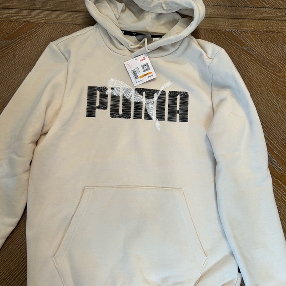 Puma | Shirts | Puma Cream Hoodie For Men Small | Poshmark